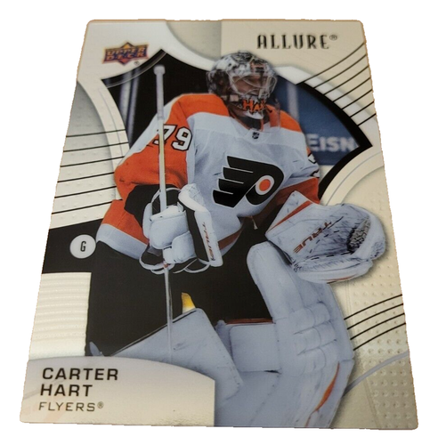 2022 Upper Deck Allure Carter Hart 58 Philadelphia Flyers NHL Hockey ...