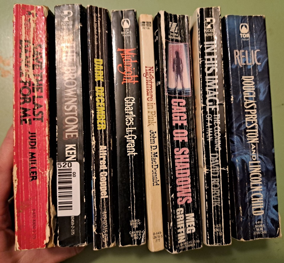Paperbacks From Hell Lot 8 Horror Novels The Brownstone Dark December ...
