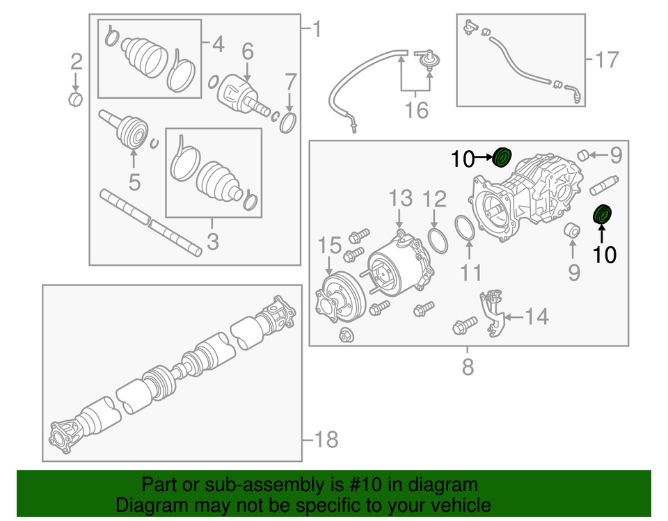 Genuine Nissan 2013-2024 Nissan Pathfinder - Axle Seal 38342-3JA0A | eBay