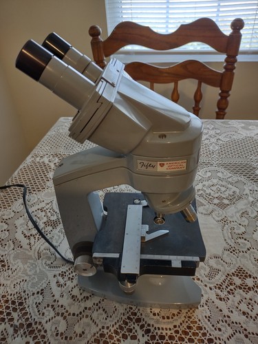 American Optical Fifty Microscope Binocular 10x/45x AO | eBay