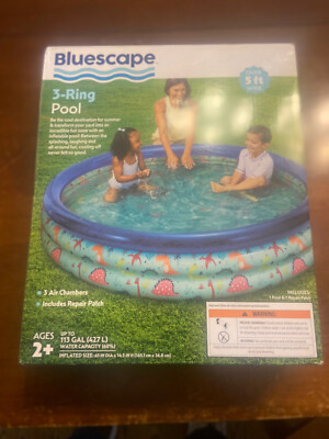 NEW Bluescape 3 Ring Pool. 3 Air Chambers. Include Repair Patch | eBay