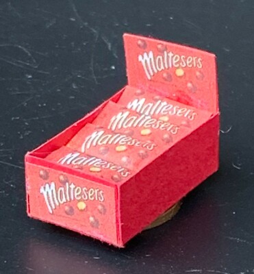 Display Box Of Malteser Packets Tumdee 1:12 Scale Dolls House Miniature ...