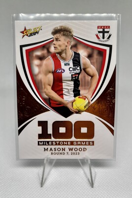 2024 AFL Select Footy Stars Milestone MASON WOOD St Kilda # MG84 | eBay ...