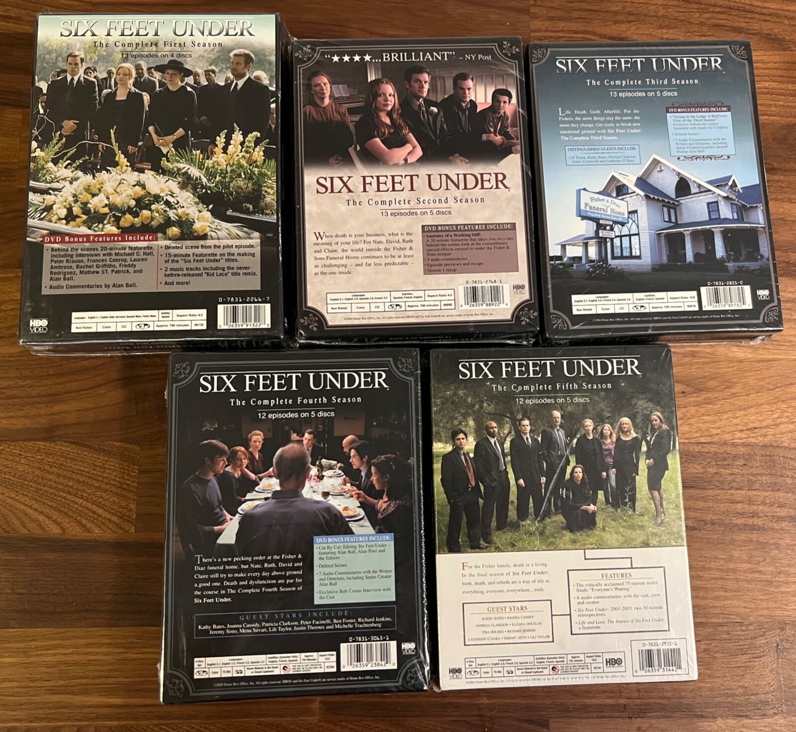 New Six Feet Under Complete Series 1-5 DVD set seasons 1 2 3 4 5 lot ...