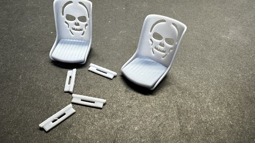 Rat Rod Skull Seats 1/25 | eBay