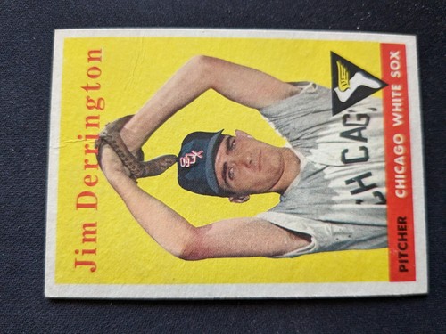 1958 Topps Baseball Card # 129 Jim Derrington - Chicago White Sox RC ...