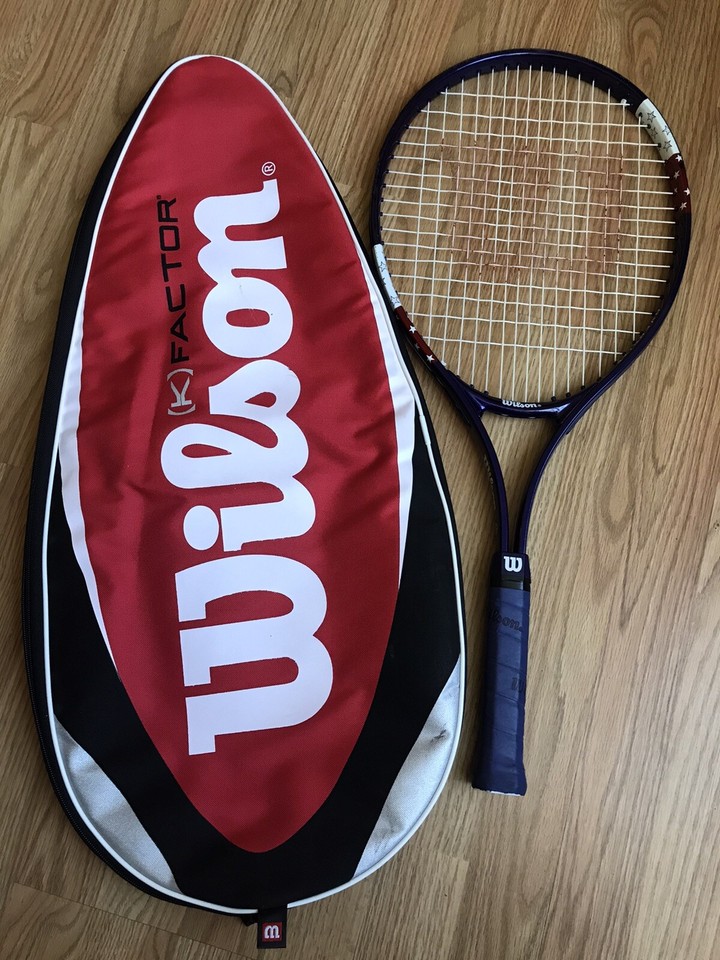 Wilson Jim Courier 26 Oversized Tennis Racket With Cover. | eBay