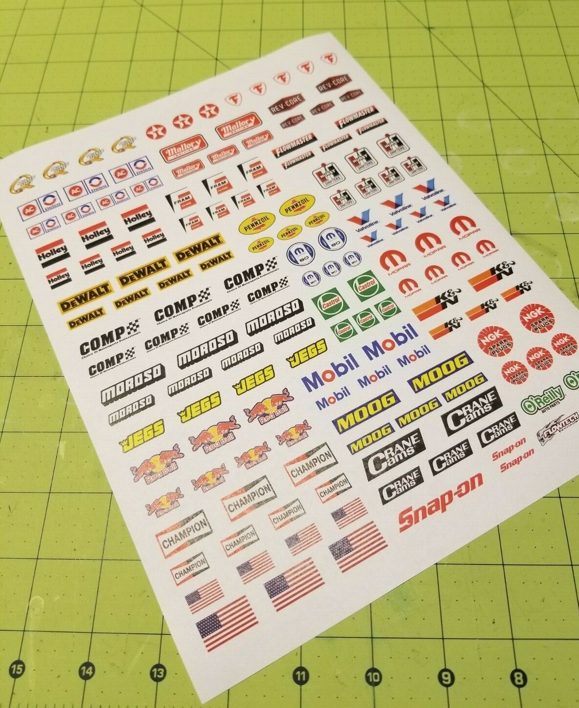 New RC Scale Sponsor Decals No.1 for TAMIYA HPI LOSI KYOSHO 1/8 1/10 1/ ...