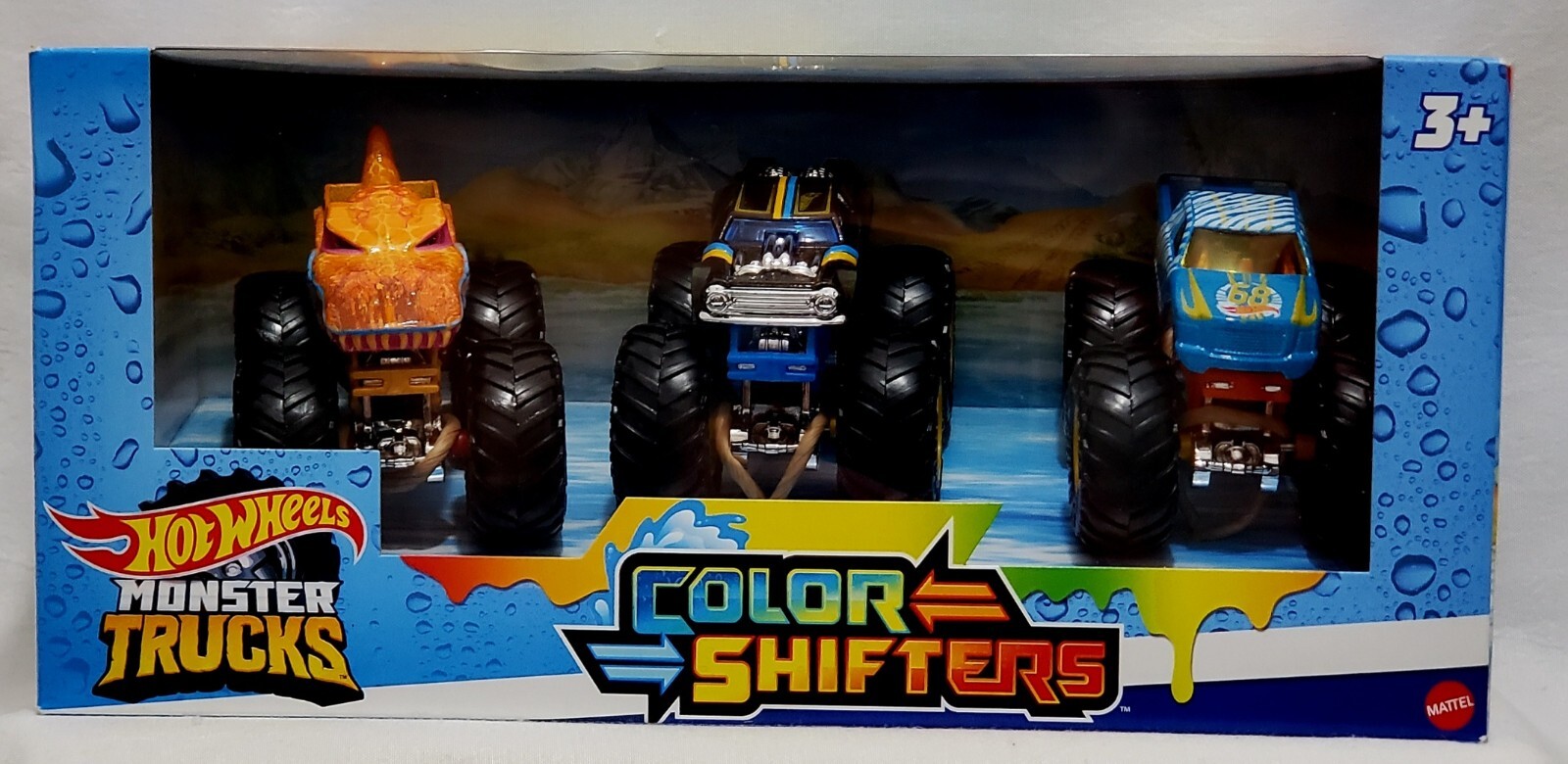 HOT WHEELS MONSTER TRUCKS COLOR SHIFTERS - MEGA WREX NIGHT SHIFTER THE ...