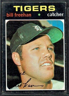 1971 TOPPS BASEBALL DETROIT TIGERS BILL FREEHAN CARD HIGH NUMBER #575 ...