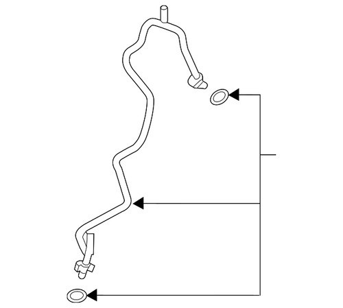 Genuine Nissan A/C Pipe 92440-6CA0A | eBay