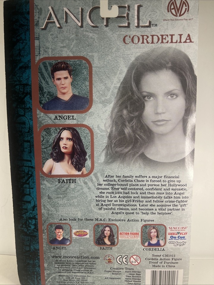 Moore Action - Angel TV Show "Cordelia" Action Figure 2001 SEALED in Box | eBay