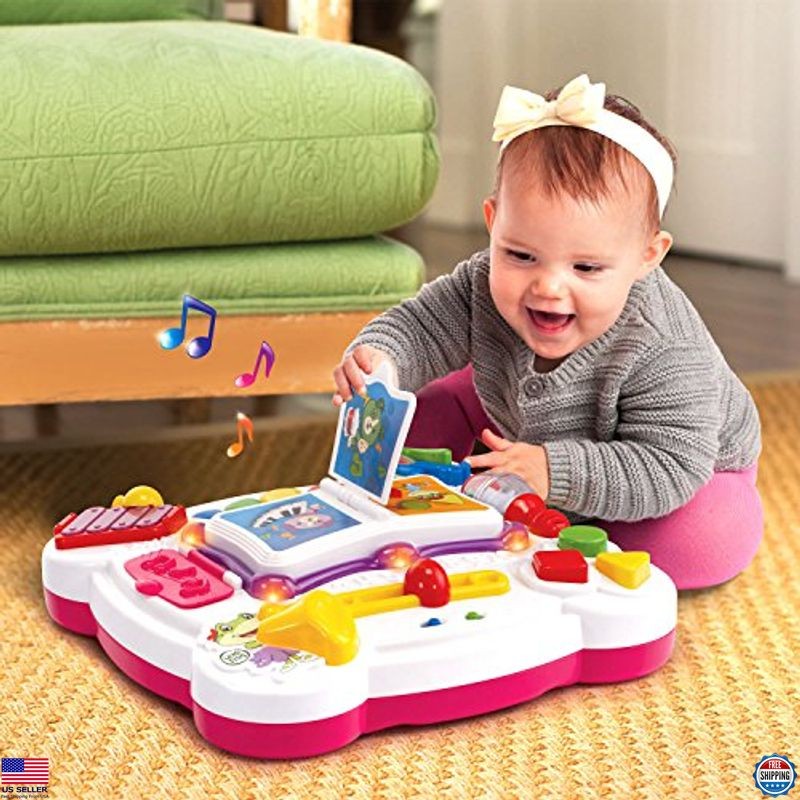 LeapFrog Learn and Groove Musical Table, Pink, Interactive Toy with Fun ...