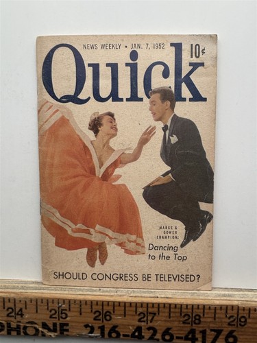1952 January Quick Magazine Pocket News Weekly Cowles Vintage | eBay