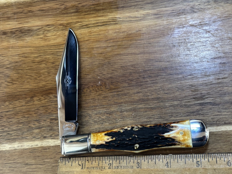 SERIES XV 15 SCHATT & MORGAN QUEEN COKE HUNTER STAG KNIFE 031302 USA XX ...