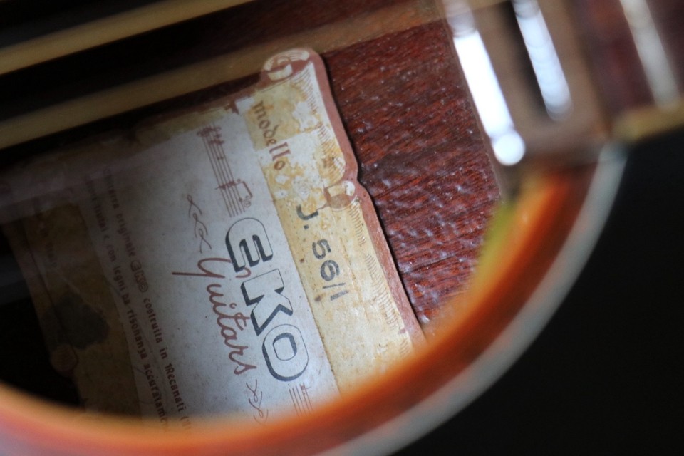 Super Rare Eko J56/I (electra) Pre Ranger 12 String Acoustic Guitar ...