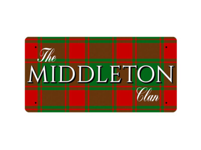 The Middleton Clan (Middleton Tartan) - Metal Sign | eBay UK