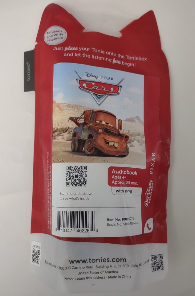 Disney & Pixar Cars Mater Tonies Figure for Toniebox Players 🚚 | eBay