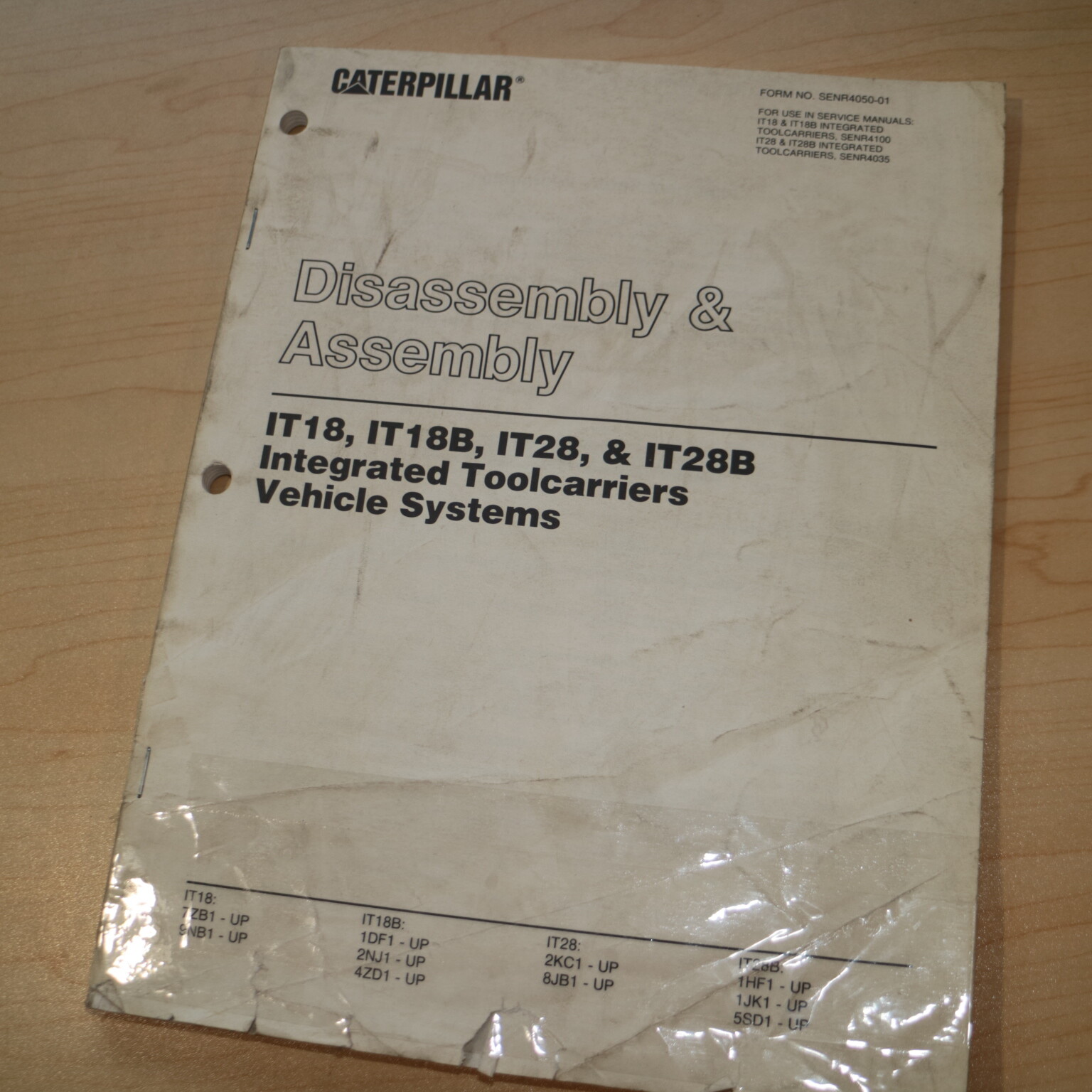CATERPILLAR IT18 IT18B IT28B Loader Systems Disassembly Assembly ...