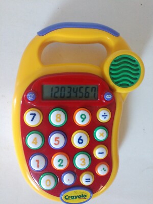 Crayola Crayons Talking LCD Calculator Learning system Vintage toy | eBay