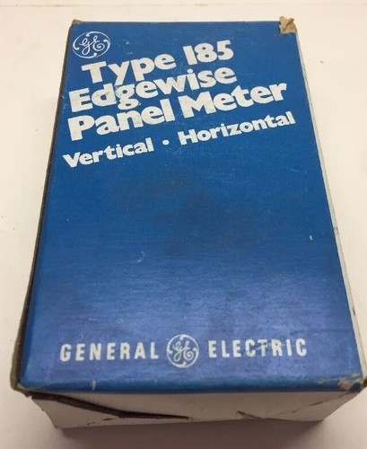 New! Lot Of 2 GE Type 185 Edgewise Panel Meter *Fast Shipping* Warranty ...