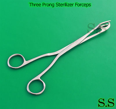 6 Three Prong Sterilizer Forceps 7.5" Surgical Ob/Gyno | eBay