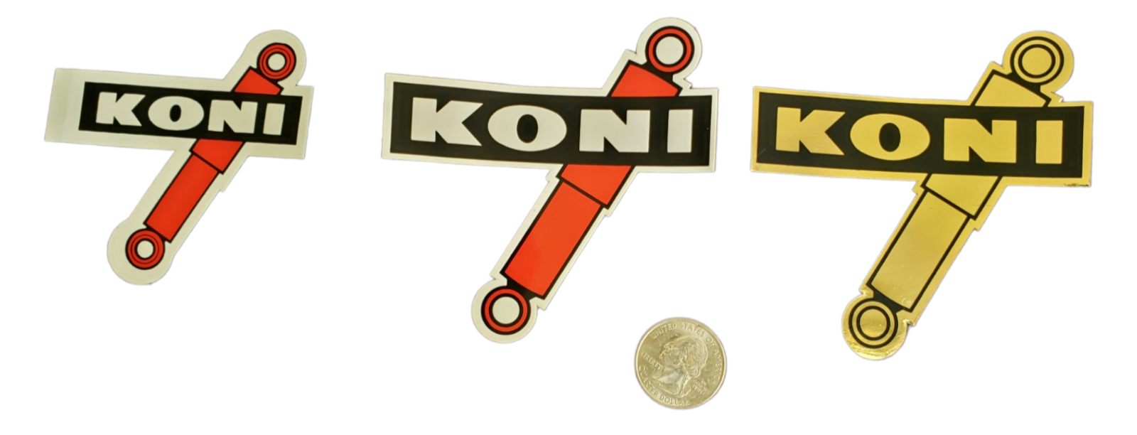 Vintage KONI MOTORCYCLE - Porsche Shock Suspension Sticker Decals ~ Set ...