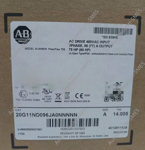 NEW Allen Bradley 20G11ND096JA0NNNNN Powerflex 755 VFD 480V 75HP | eBay