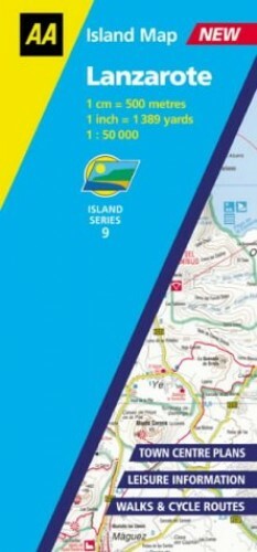 Lanzarote (AA Island Maps) Sheet map, folded Book The Fast Free ...