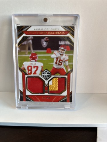 PATRICK MAHOMES TRAVIS KELCE DUAL PATCH CARD 23/99 | eBay