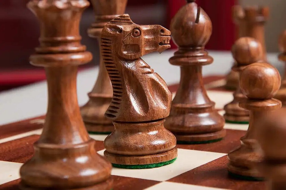 Grandmaster Chess Set, Box & Board Combination - Golden Rosewood ...