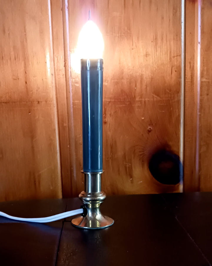 Vintage 1996 Spin Shades Revolving Lamp Shades Electric Candle Lamp ...