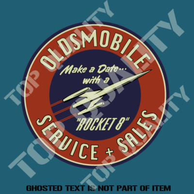 VINTAGE OLDSMOBILE SERVICE Decal Sticker RAT ROD HOT ROD AMERICANA ...