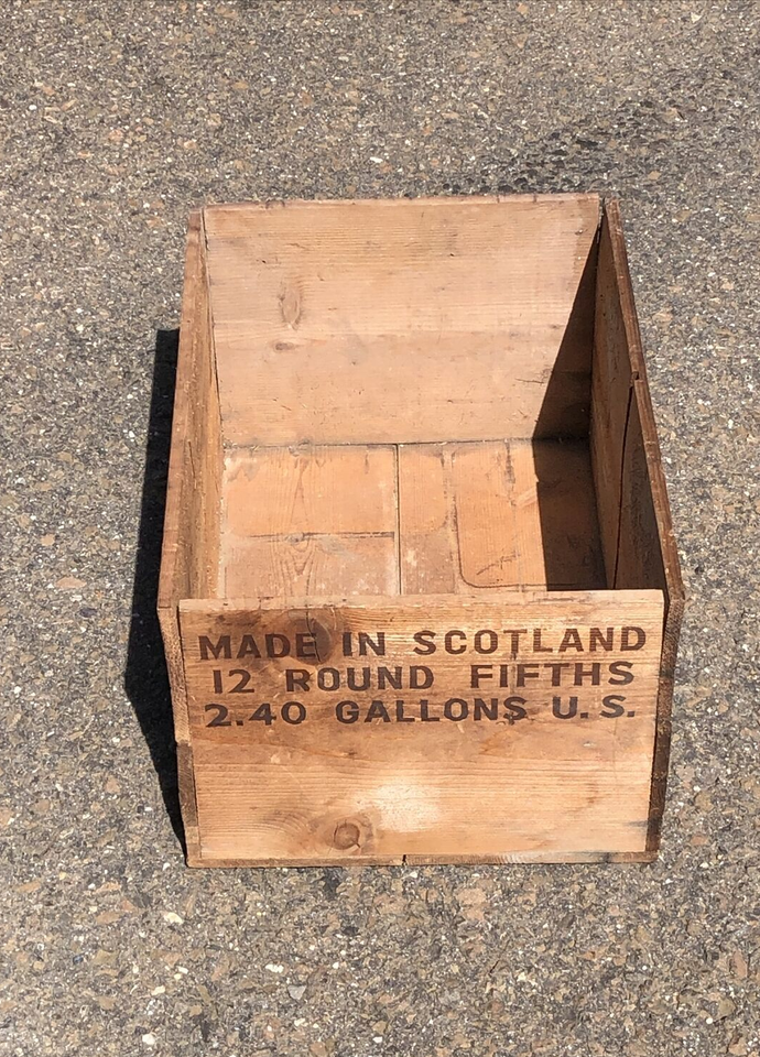 Vintage Dewar’s | White Label Scotch Whisky Wooden Crate Box | Empty | eBay