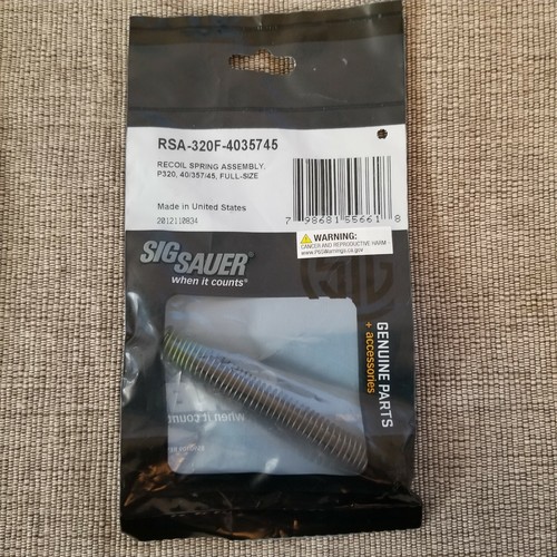 P320 Full Size Recoil Guide Rod Spring Assembly .40 S&W, 357 Sig, 45 ...