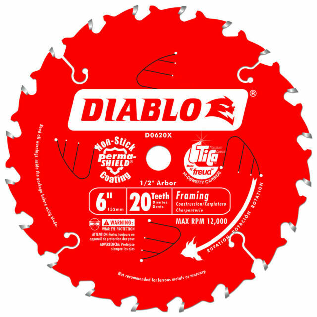 Diablo D0620X 6 inch Circular Saw Blade for sale online | eBay