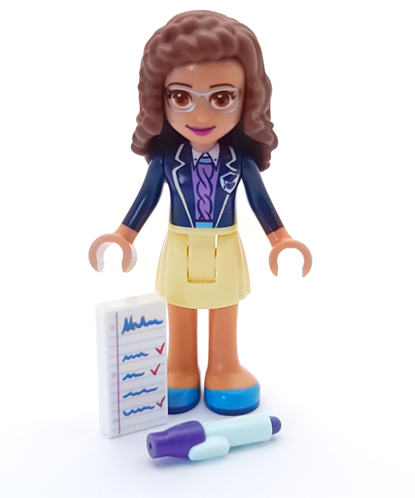Lego Mini Figure Friends Olivia with Pen Notepad from Set #41682 | eBay