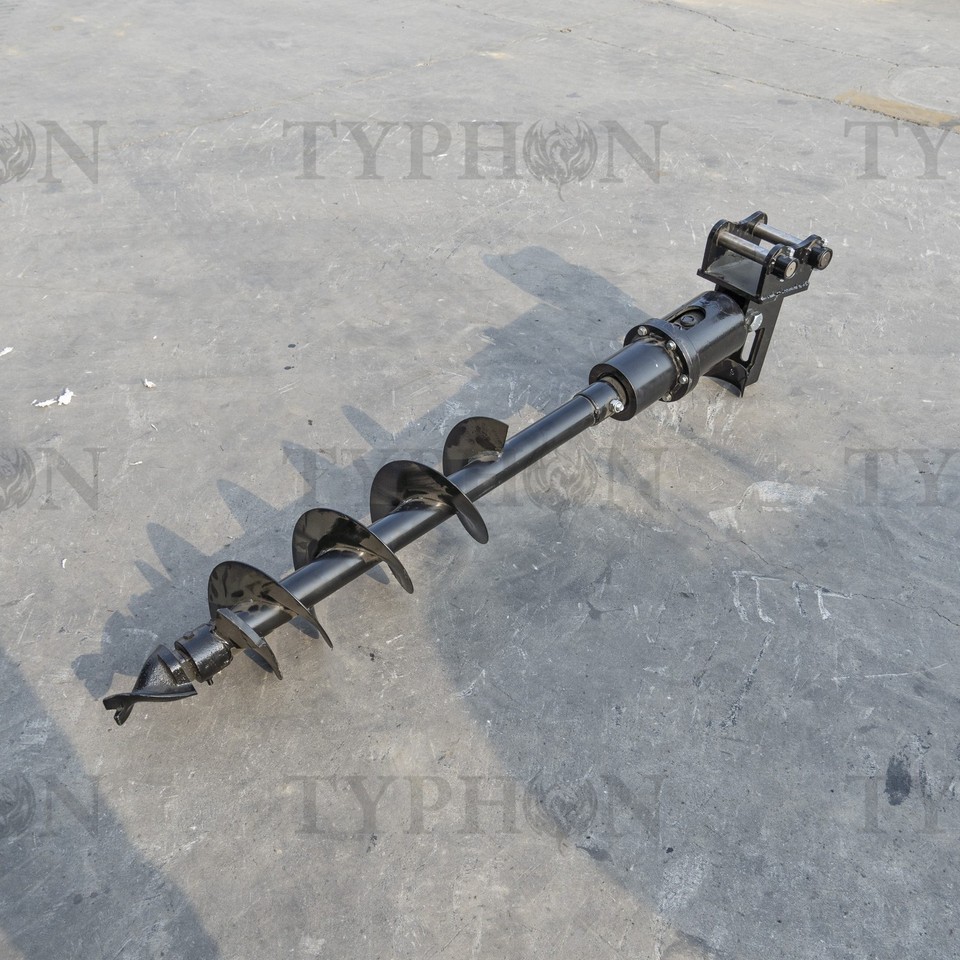 Auger Attachment For 2-3 ton Mini Excavator 7.9in Auger Bit Earth ...