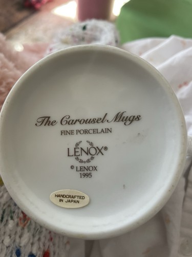 Lenox Carousel Baby Mug 1995 Handcrafted In Japan | eBay