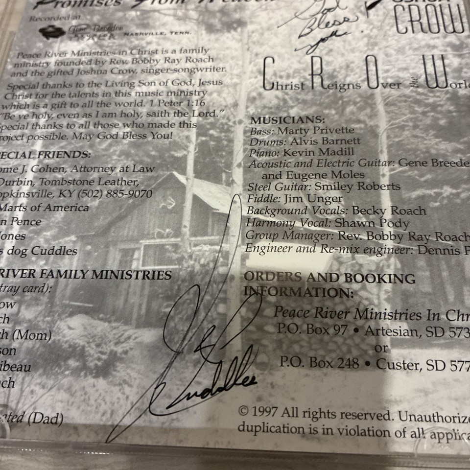 Joshua Crow - Promises From Heaven CD Autographed Near Mint | eBay