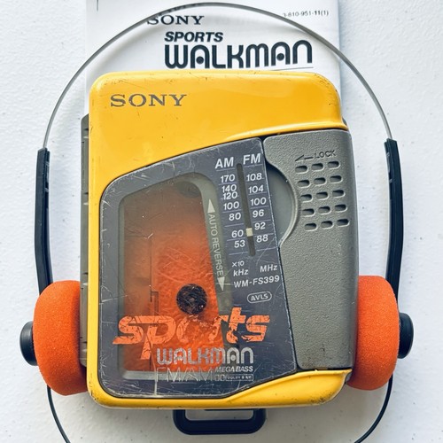 SONY Walkman WM-FS399 Sports Cassette Player- New Belts- Reconditioned ...
