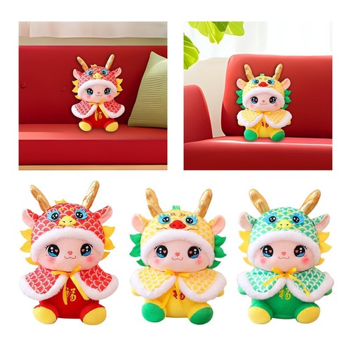 Poupée Dragon 2024, jouet en peluche Dragon chinois pour les fêtes à | eBay
