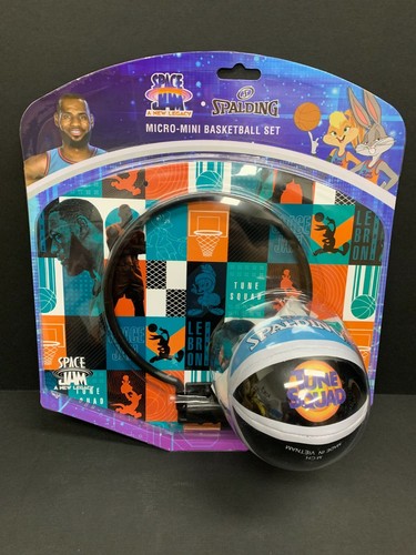 SPALDING SPACE JAM Jump board MINI BACKBOARD HOOP & BALL LeBron Bugs ...