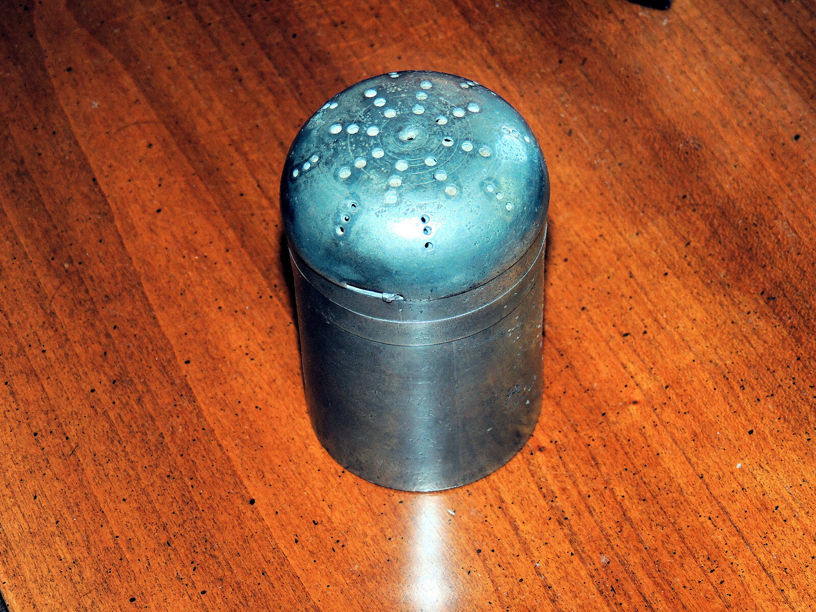 Antique Pewter Pounce Pot | eBay