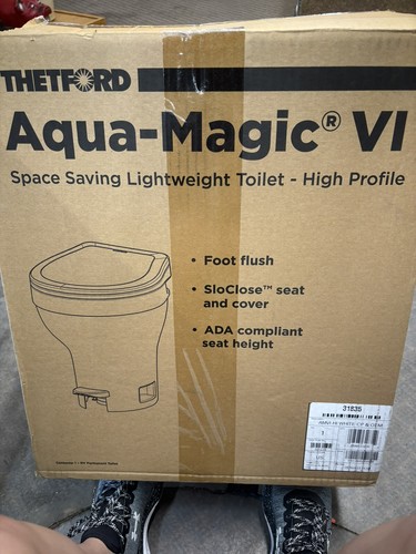 Thetford Aqua-Magic VI High Profile, White RV toilet (31835) | eBay
