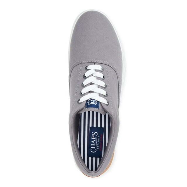 Chaps Men's Pick Memory Foam Casual Canvas Lace-up Fashion Sneakers ...