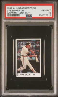 1982 Cal Ripken Jr. RC PSA 10 All-Star Game Program Inserts Rookie Card ...