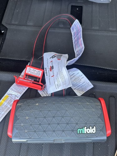 Mifold Comfort Grab-And-Go Black/Gray Compact Car Booster Portable ...