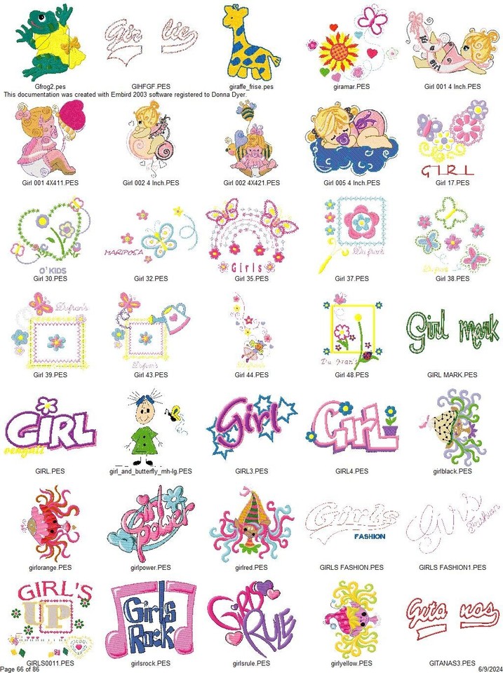 3000 PLUS BABY CHILDREN DESIGNS EMBROIDERY MACHINE DESIGNS PES USB | eBay