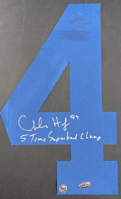 Charles Haley HOF Signed " 5 Time Super Bowl Champ " Cowboys #4 AUTO ...